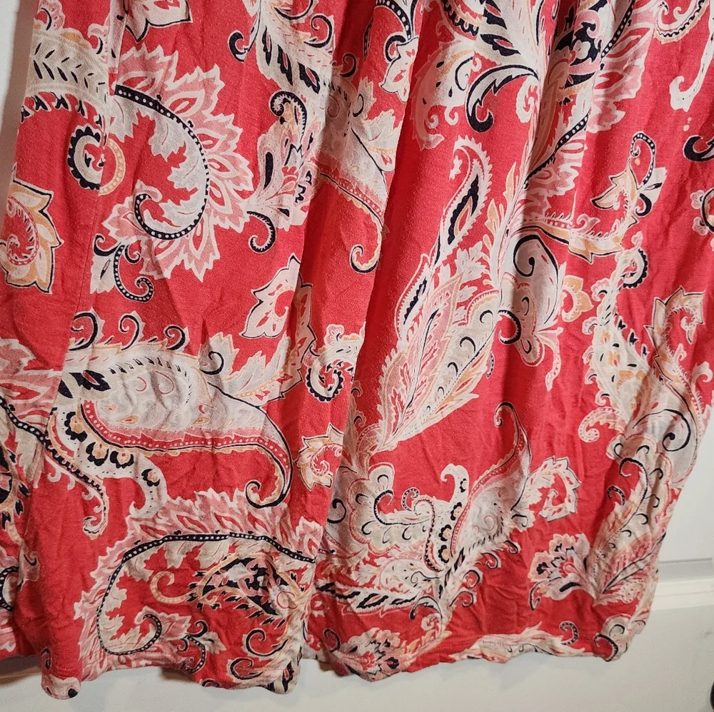 croft & barrow | Tops | Croft Barrow Colorful Paisley Print Short ...